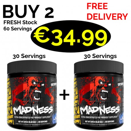1+1 Mutant Madness Pre-Workout 60 Servings - AE CY CHEAPER SUPPLEMENTS LTD